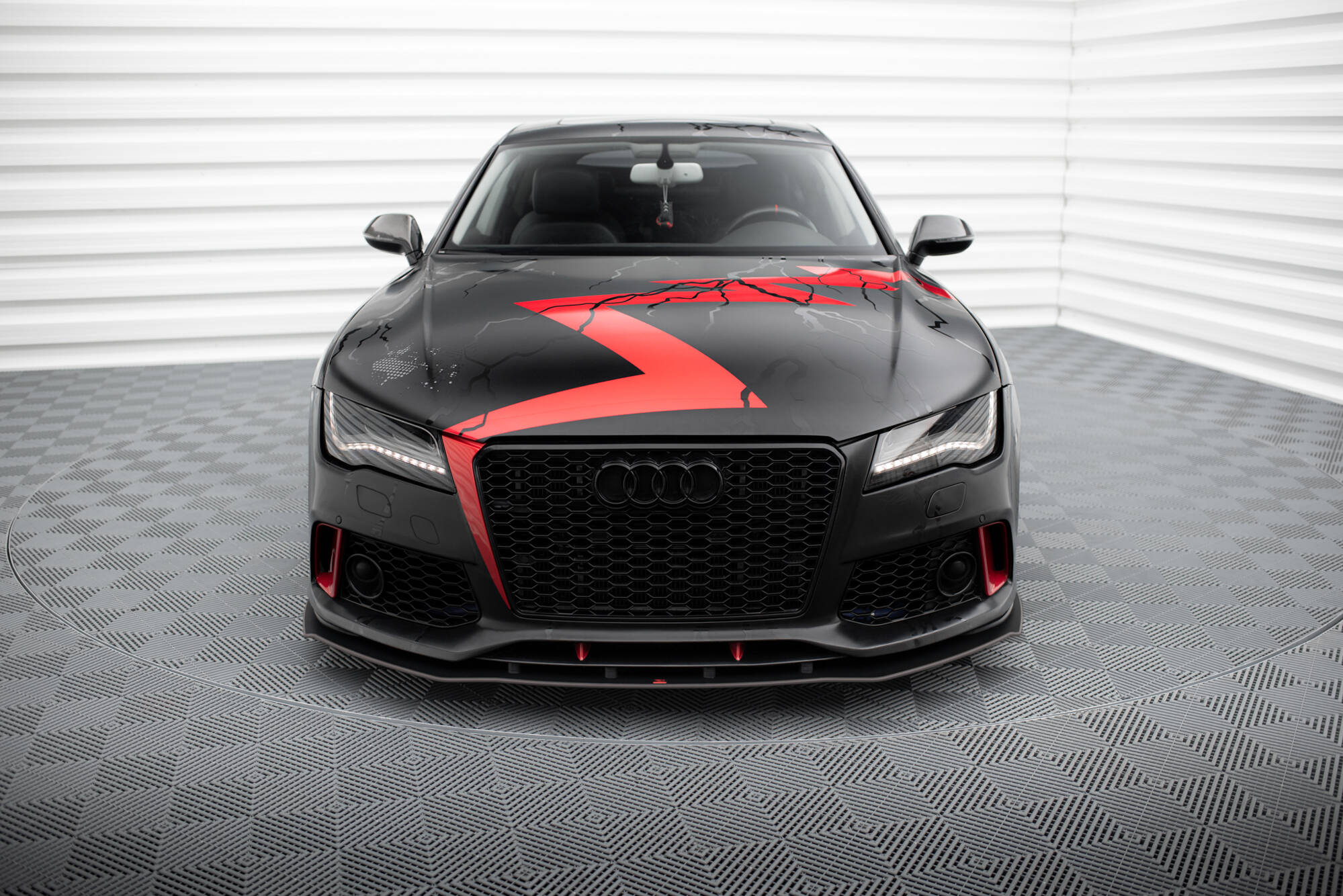 Maxton Design Street Pro Frontsplitter Audi A7 RS7 Look C7 ...