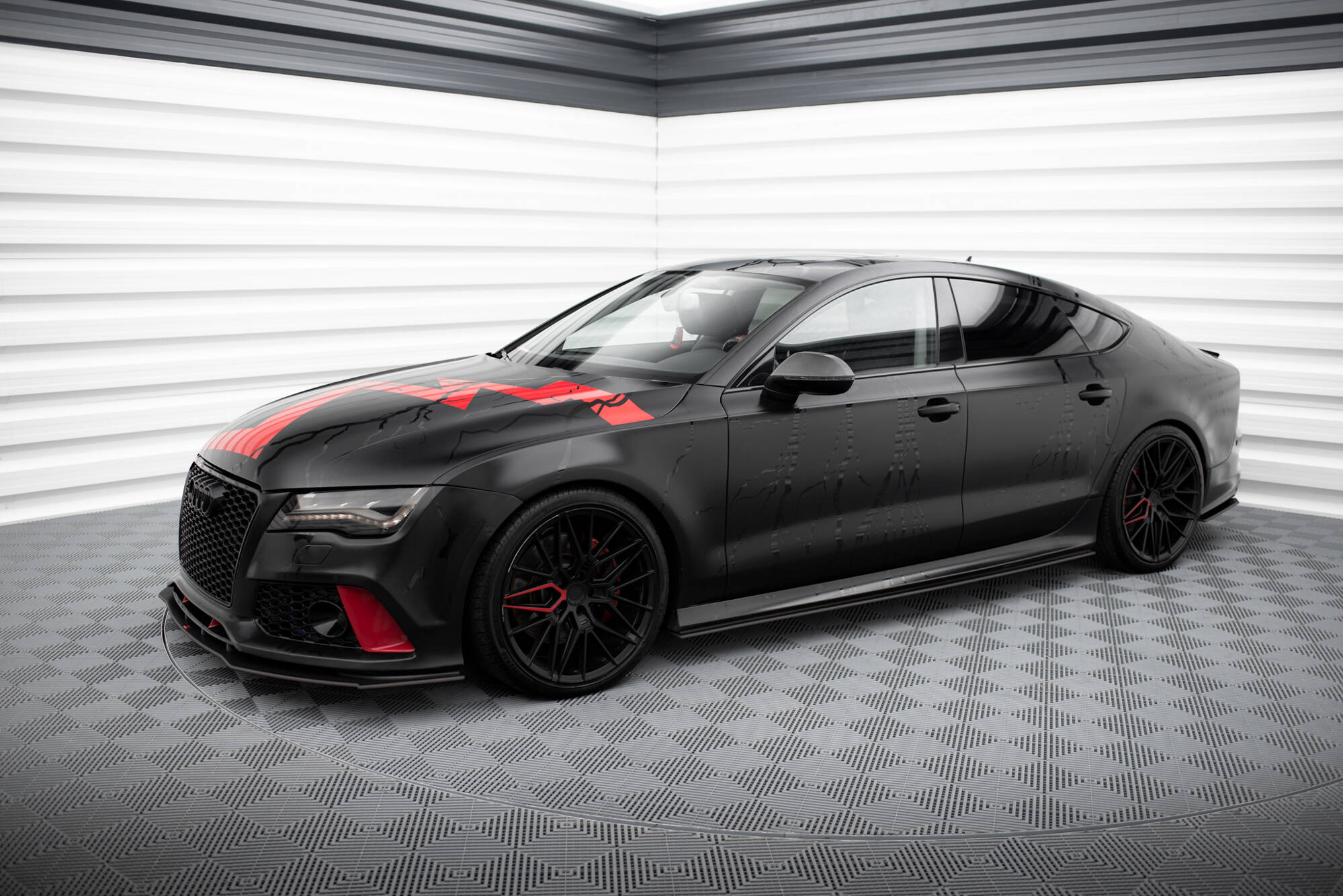 Maxton Design Street Pro Frontsplitter Audi A7 RS7 Look C7 ...