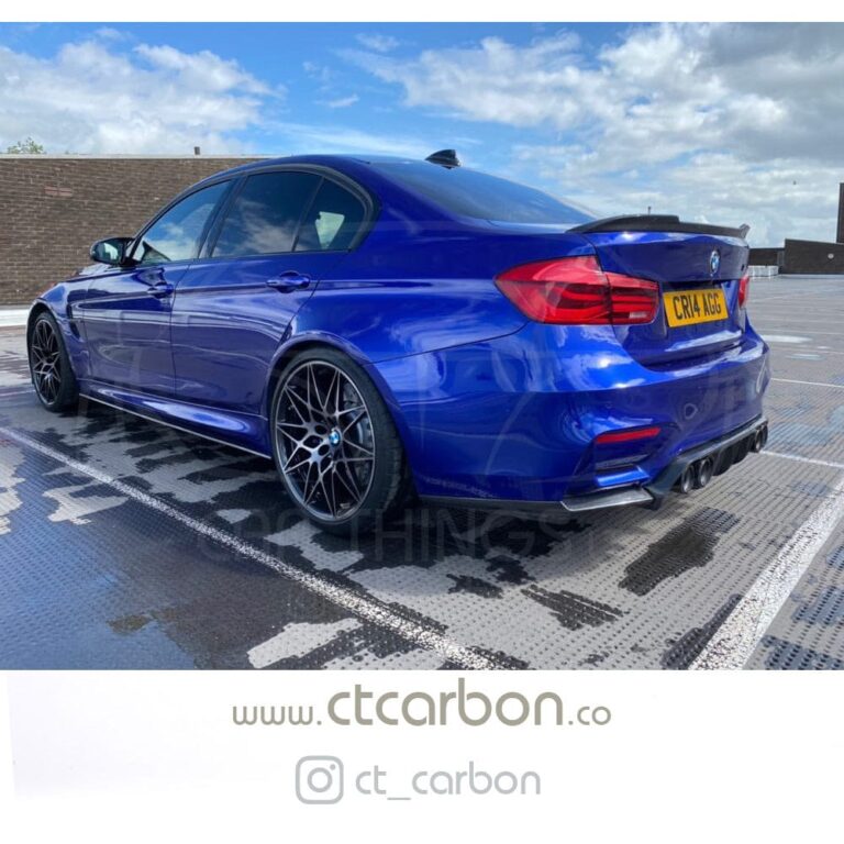 Spoiler em fibra de carbono para BMW Série 3 M3 F80 e F30 – Estilo CS ...