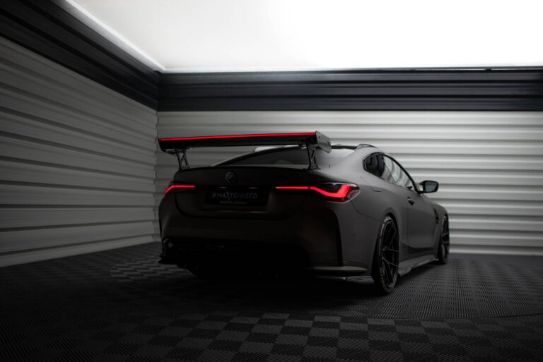 Maxton Design Spoiler in carbonio con staffe esterne verticali + LED ...