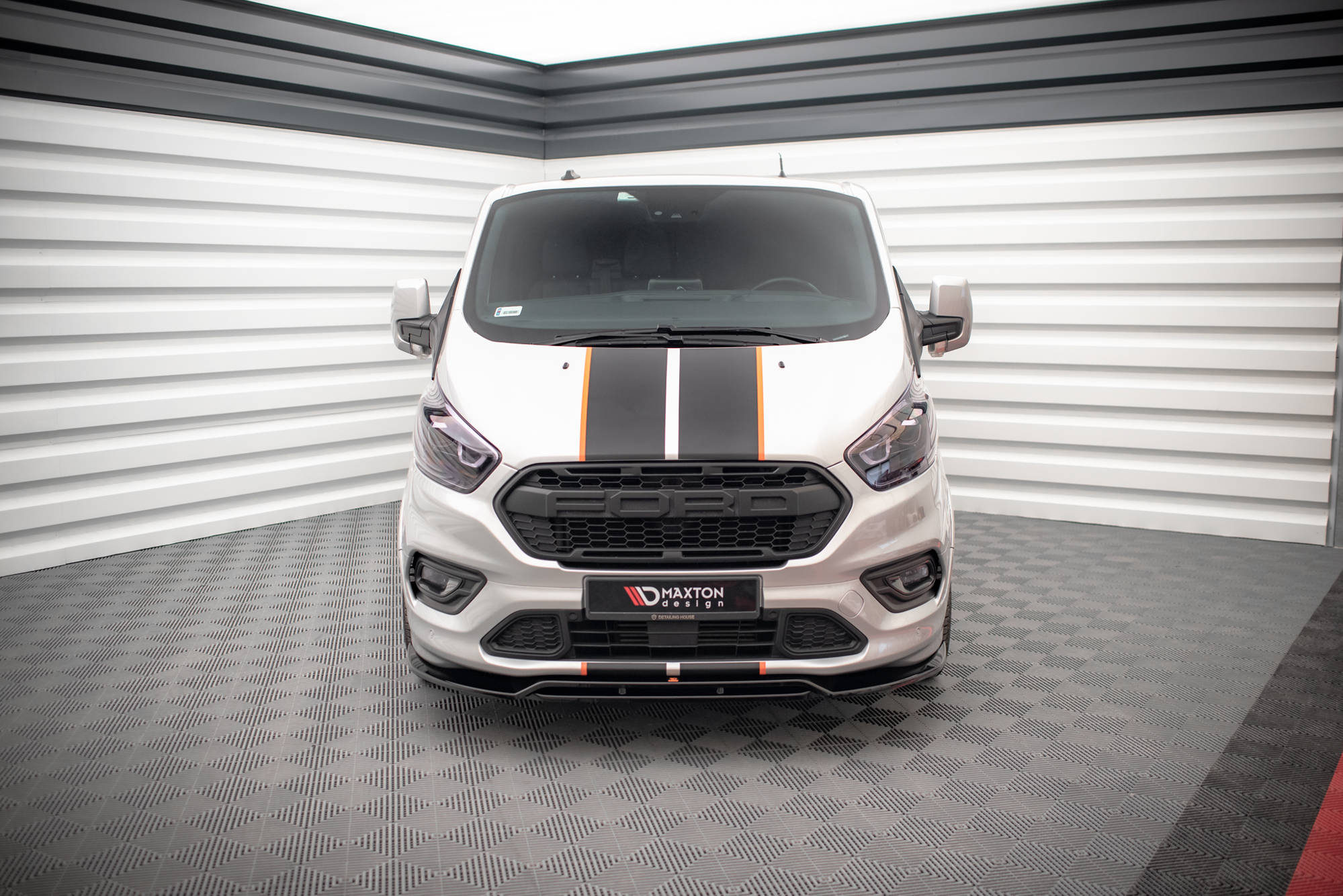 Maxton Design Frontsplitter Ford Transit Custom ST-Line Mk1 Facelift FO ...
