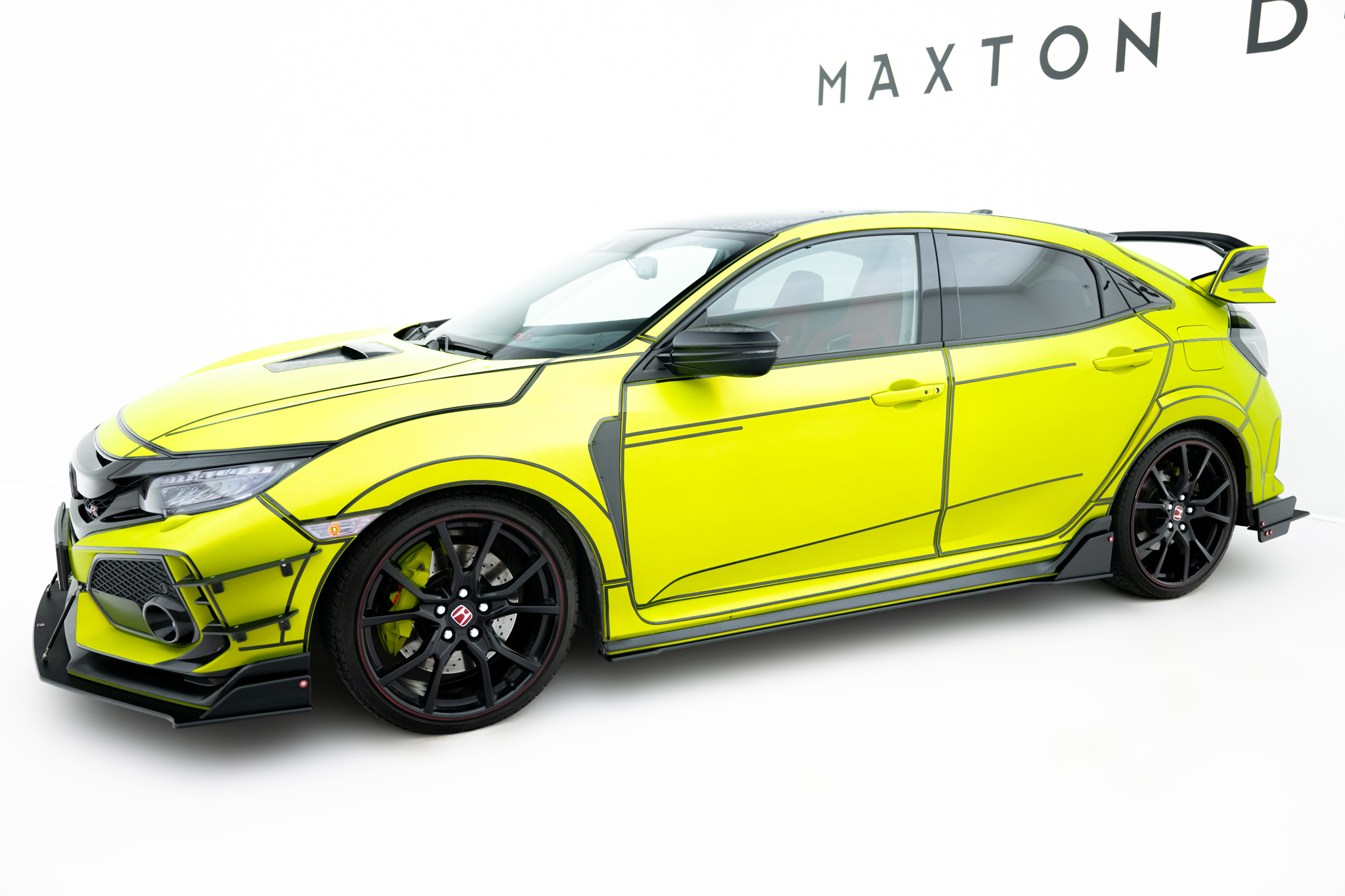 Maxton Design Street Pro Sideskjørt Diffusorer Honda Civic Type R Mk10 ...
